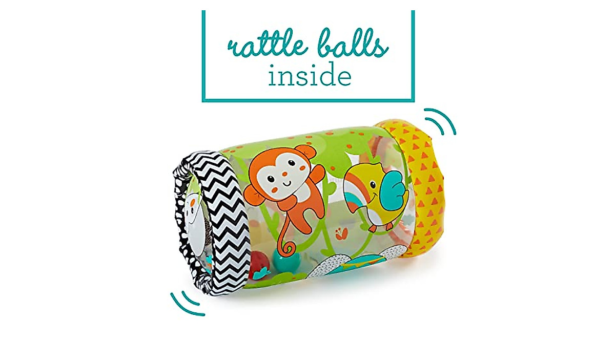 Infantino Jungle Peek & Roll Toy for Gross Motor Skills