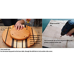 BlueNatHxRPR 12" /300mm Lazy Susan Base Only Lazy Susan Bearing Only Rotating Turntable Bearing Round Table Swivel Base for Glass Granite or Wood Kitchen Ding Table