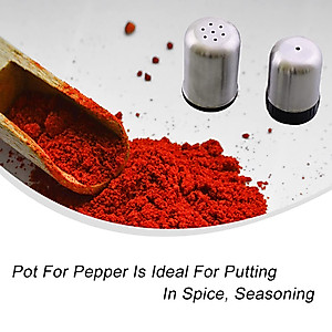 QUANXILXU Salt and Pepper Shakers 2 Pcs Salt and Pepper Pots Portable Multifunction Pepper Dispensers for Sugar Salt and Other Spices