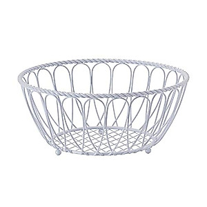 Gourmet Basics by Mikasa Rope Basket, 10 inch, White