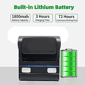 GZGYNADAST 80mm Bluetooth Portable Thermal Receipt Printer,only Compatible with Android/Windows, Can't Support iOS/ipad/MAC,3 inch Ticket Wireless Android Bill Invoice Printer for Small Business