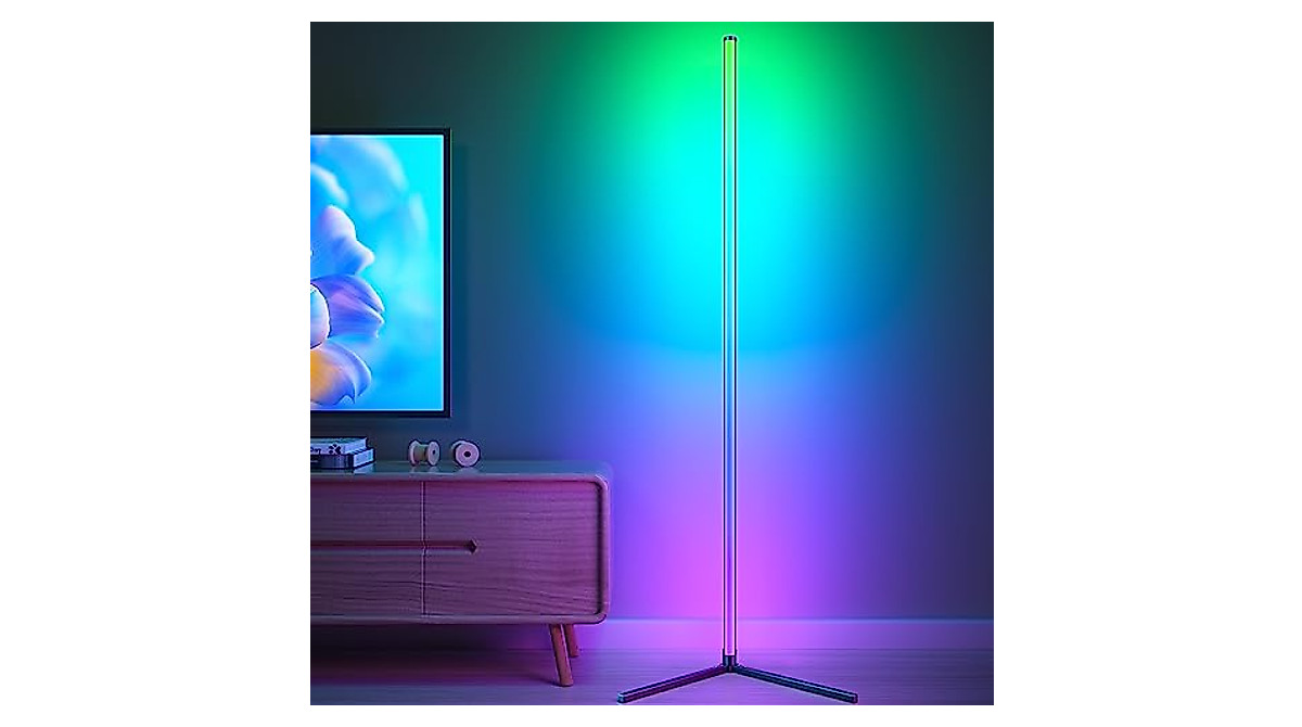 bedee 65" RGB LED Corner Floor Lamp - Mood Lighting