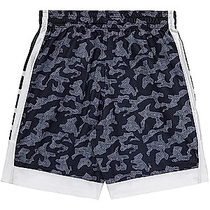 Nike Dri-FIT™ Elite All Over Print Shorts (Little Kids/Big Kids) Black/White/White