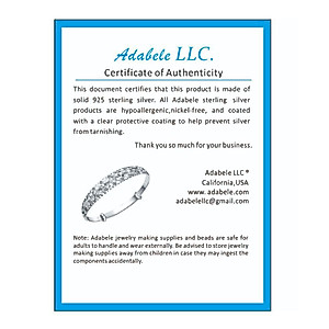 1 Pair Adabele Real 925 Sterling Silver April Birthstone Round Cut Stud Earrings 4mm Small Cute Cubic Zirconia Clear Diamond Stone Solitaire Anniversary Birthday Gift SSE78-4