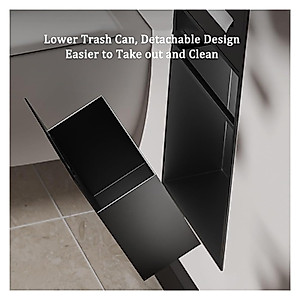 YUZDNM Recessed Shelf Organizer Shower Niche - Stainless Steel Shower Nich, Garbage Can Built-in Alcove, Stainless Steel Bathroom Niche, for Kitchen Living Room Bedroom Storage Rack(Grey,30x14x65cm)