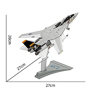 NUOTIE US Navy F-14 Tomcat 1/72 Alloy Model VF-84 Jolly Rogers Fighter DieCast Aircraft Military Display Model