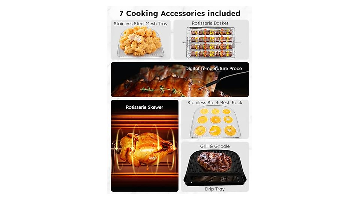 Nuwave Brio Air Fryer Oven - 15.5Qt, Healthy Cooking