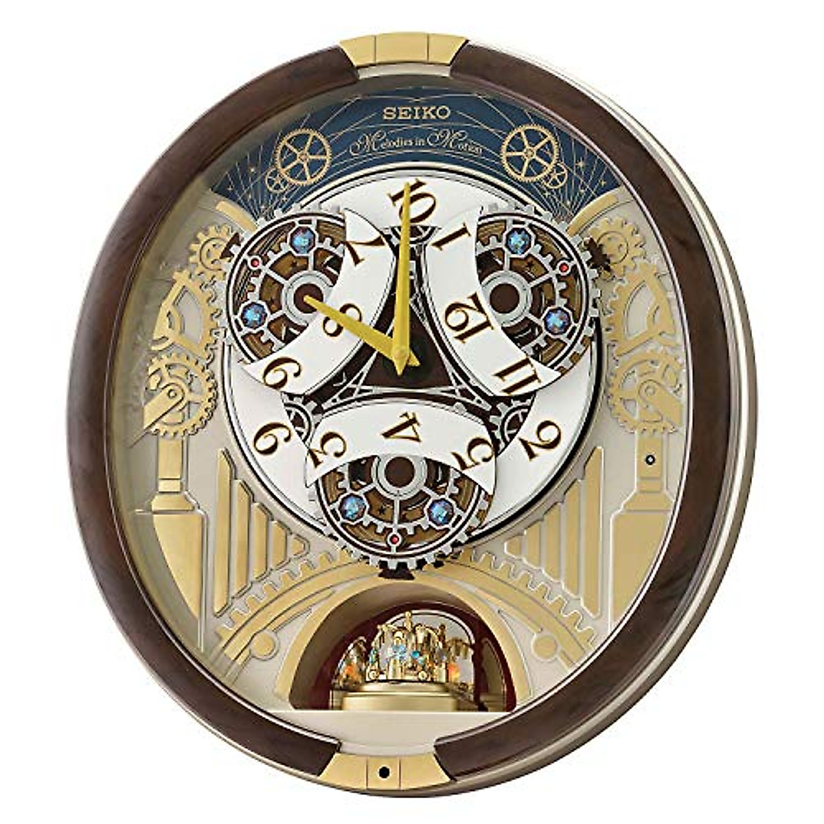 SEIKO Melodies in Motion QXM386BRHZ Clock, 17 1/2 x 16 x 3 3/4, Multi