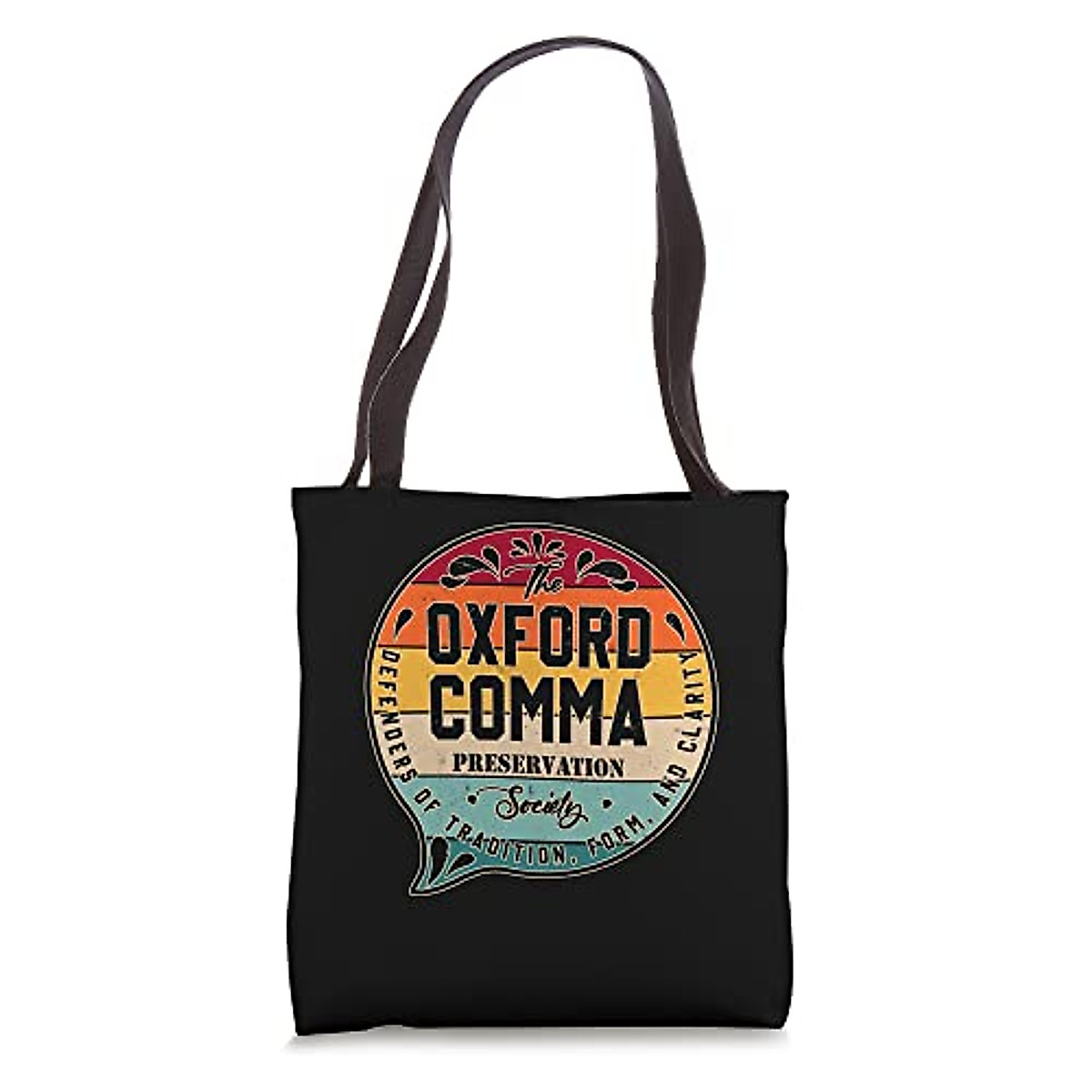 The Oxford Comma Preservation Society Team Oxford Vintage Tote Bag