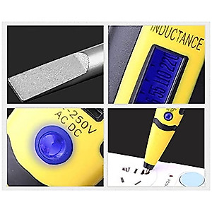 Heyiarbeit Non-Contact Voltage Tester Pen AC 12-250V Voltage Detector Pen LCD Circuit Tester Detector Circuit Test Pen Circuit Tester Tool