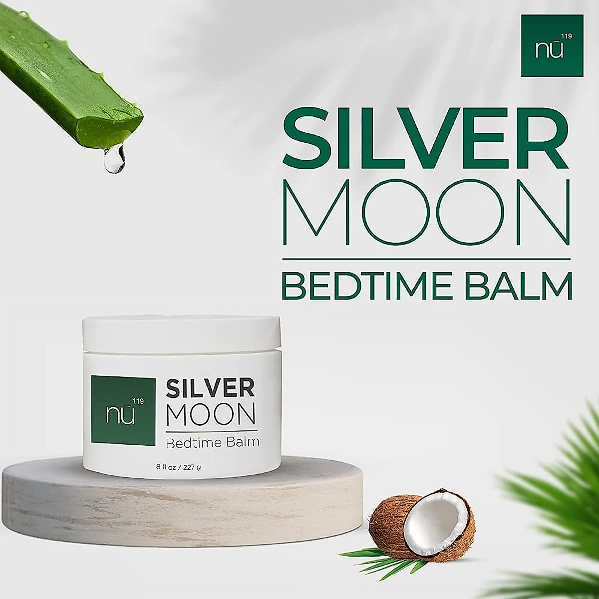 nu119 How to Heal Cracked Feet Overnight Silver Moon Bedtime Balm | Natural Cream Moisturizer Treatment for Dry Skin on Heels & Hands for Men & Women | Fix & Repair Foot Skin & Soften Calluses