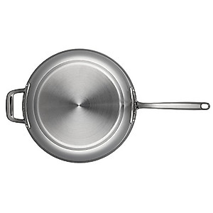 Breville Thermal Pro Stainless Steel Frying Pan / Fry Pan / Skillet with Helper Handle - 12.5 Inch, Silver
