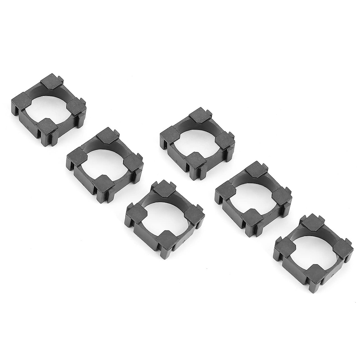 100Pcs Lithium Battery Holder, Plastic Battery Pack Bracket Cylindrical Cell Battery Stand Cell Spacer for DIY Fixed Battery