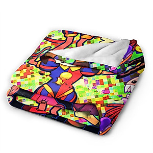 Anime Cartoon Amazing Digital Circus Blanket Bedding Super Soft Flannel Throw Blankets Birthday Gifts for Kids Teens Adults 50"X40"
