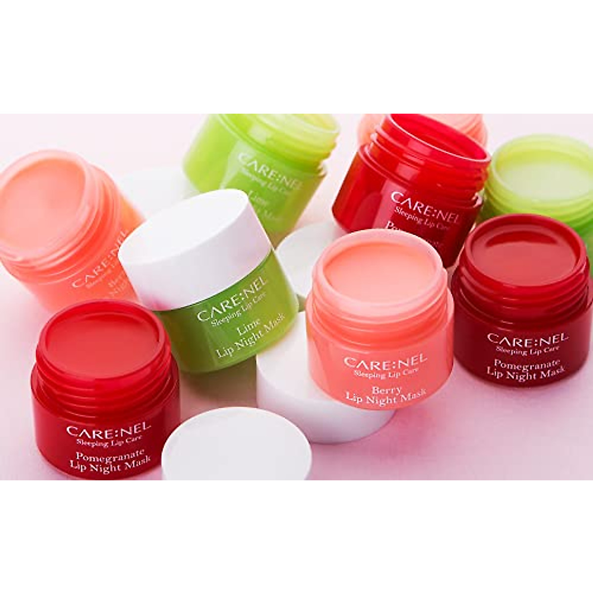 Lip Sleeping Mask 5g (3 Set) - Korean Beauty Maintaining moist lips all day long, Lip gloss and Moisturizers Cream Long lasting, Night Treatments Lip balm (B+L+P)