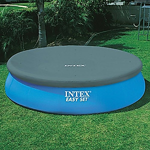 Intex 18ft X 48in Easy Set Pool Set with Filter Pump, Ladder, Ground Cloth & Pool Cover