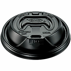 Dart 16RCLBLK Black Optima Reclosable Lid (Case of 1000)