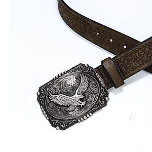 Absbolo Eagle Belt Buckle for Men Women Cowboy Rodeo Large Western Belt Buckle for Cowboys Cowgirls