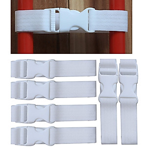 Vukgahao French Door Fridge Lock Multi-Functional Magic Buckle Baby Cabinet Lock forRV Cable Tie Best Gifts for Child Safety Products (White, 14)