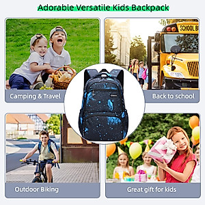 Kids Backpack for Boys Girls Nylon Elementary School Bags Durable Children Bookbags Casual Travel Back Pack