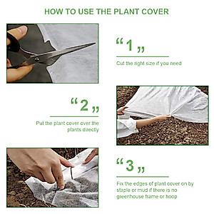 Plant Covers Freeze Protection 0.9oz 8Ft x 24Ft Rectangle Plant Cover for Cold Protection,Season Extension