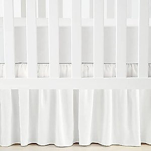 Lush Decor Ruffle Crib Skirt, 16" Drop, White