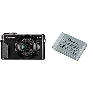 Canon PowerShot G7 X Mark II Digital Camera w/ 1 Inch Sensor and tilt LCD screen - Wi-Fi & NFC Enabled with Canon Battery Pack