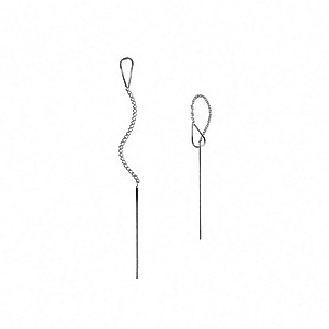 925 Sterling Silver Tassel Threader Dangle Earrings Teardrop Long Chain Ear Line for Women Girls