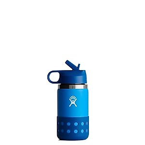Hydro Flask 12 oz Kids Wide Mouth Straw Lid and Boot Lake
