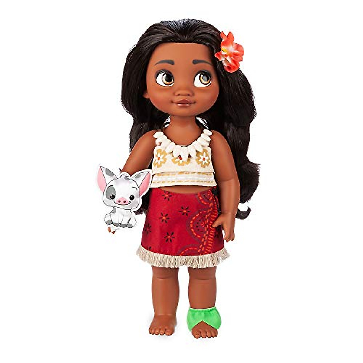 Disney Animators' Collection Moana Doll - 16 Inches Toy Figure, Molded Details, Fully Posable Toy in Satin Dress - Suitable for Ages 3+ Toy Figure