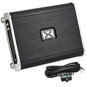 NVX VAD17001 Monoblock 1-Ch Class D Amplifier 3400W Max, 1700W RMS High Power, 1/2/4-ohm Stable, Low Pass X-Over, Bass Boost, Remote Subwoofer Bass Knob, for Car/Truck/Marine/UTV/Motorcycle