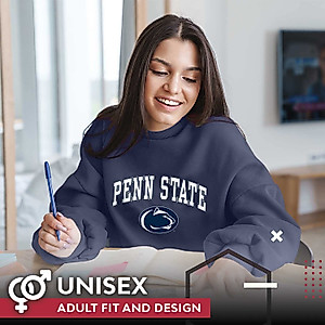 Campus Colors Adult Arch & Logo Soft Style Gameday Crewneck Sweatshirt (Penn State Nittany Lions - Navy, Medium)