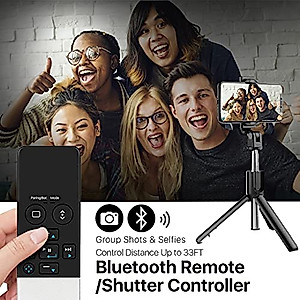 TNP Bluetooth Remote Control for iPad iPhone - Trackpad Media Presenter for iOS Mac Android Tablet PC - Wireless Camera Shutter, Media Button, Presentation Clicker, iPad Air Pro, MacBook Pro Mini M1