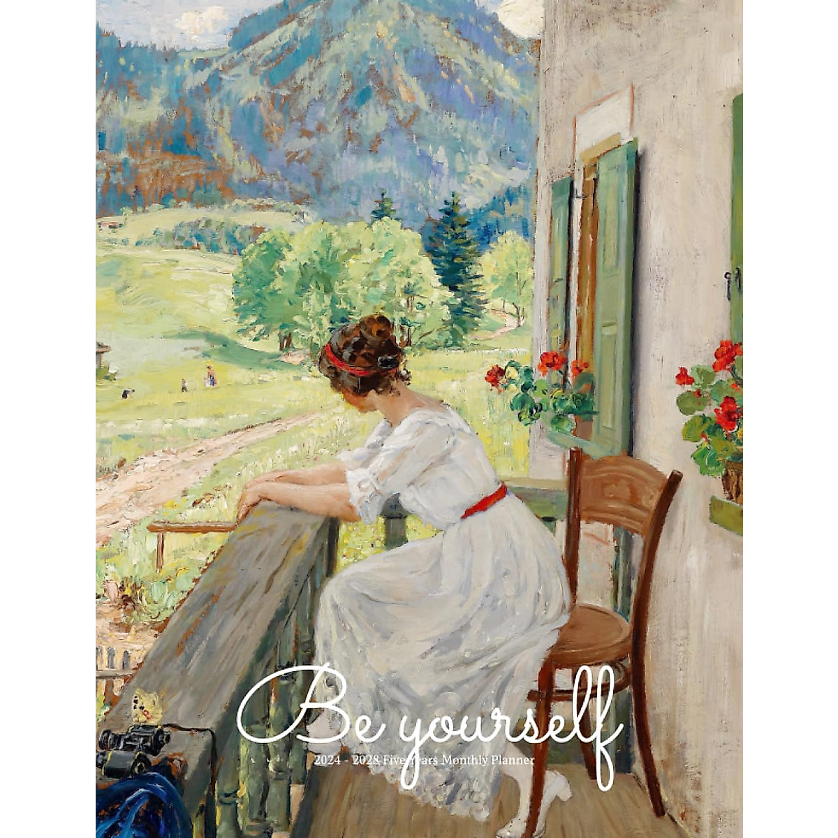 BE YOURSELF 2024-2028 Five Years Monthly Planner: January 2024 to December 2028 with Bible Verses, 8.5X11 Inches, 192 Pages, Woman Cover