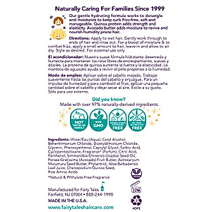 Fairy Tales Kids Moisturizing Conditioner for Curly and Multi-Cultural Hair - Paraben, Sulfate, Gluten and Nut Free - 8 oz