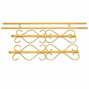 81"Retail Gold Clothes Racks for Boutique Wedding Dress Display Stand,Heavy Duty Commercial Garment Rack Rod, Large Metal Floor Standing Hanging Boutique Display Clothing Rack, MetalPipe Rack