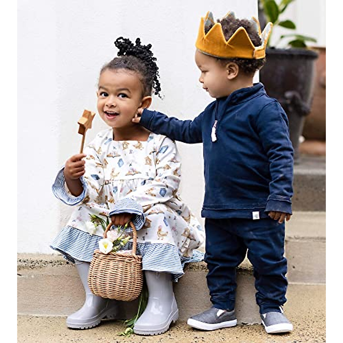 Burt's Bees Baby Knit Jogger Pants, Baby Sweatpants, 100% Organic Cotton Infant Bottoms, Midnight Acid Wash, 3T