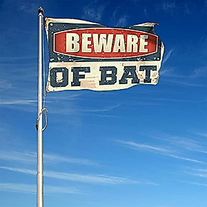 Flags to Hang in Your Room Beware of Bat Flag Grill Gifts for Dad Flags for Boys Room (Size : 152X244CM)