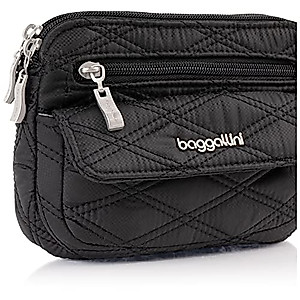 Baggallini Womens Modern Everywhere Mini, Black Quilt, One Size US