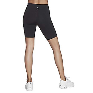 Skechers Women's GO Walk High Waisted 8" Bike Short, Black, L