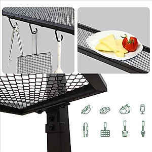 Hofzelt 8x5 Gill BBQ Tent Outdoor Canopy, BBQ Gazebo for Outdoor Backyard BBQ Family Gathering Dinners (Str 8'X5', Cream)