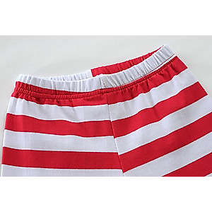 Little Boys Girls Christmas Pajamas Set Long Sleeve Sleepwear 100% Cotton Reindeer Pajama Toddler Kids Pjs for Boy Jammies Holiday Clothes Sets Size 3T