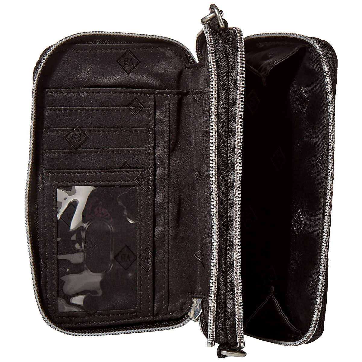 Vera Bradley Women's Performance Twill All in One Crossbody Purse With RFID Protection, Strawflowers, One Size