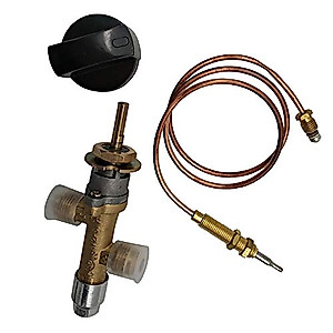 METER STAR Propane lpg Gas fire Pit Control Safety Valve Flame Failure Device Cock Gas Heater Valve with thermocouple and knob