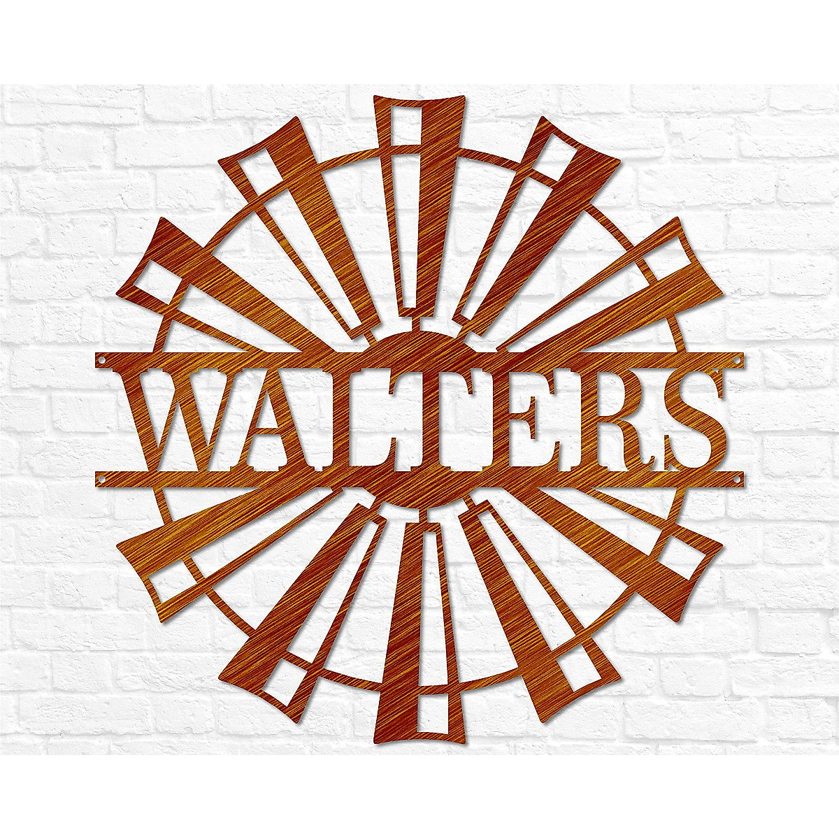 Personalized Windmill Wall Decor Personalized Windmill Sign Custom Windmill Decor Metal Family Name Sign Last Name Farmhouse Decor Farm Sign