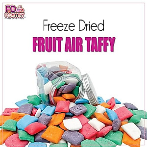 Freeze Dried Air Taffy Candy - Variety Fruit Flavors, 3.5oz | Strawberry, Melon, Cherry, Raspberry, Orange, Grape, Mystery | Crunchy Snack Sour Treat, Gift