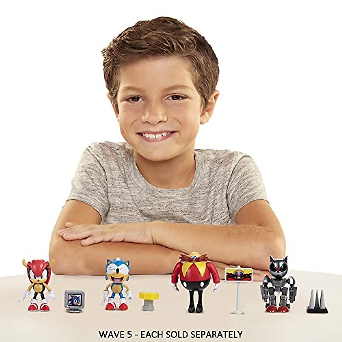 Sonic The Hedgehog 4-Inch Action Figure Classic Sonic with Spring Collectible Toy