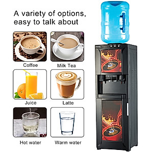 Gusohapy 2 Flavors Top Loading Commercial Instant Coffee Milk Tea Machine Commercial Beverage Dispenser Self Cleaning