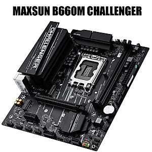 MAXSUN B660 LGA 1700(Intel 12th Gen) mATX Motherboard (PCIe 4.0, DDR4, Dual M.2 Slots, 1Gb LAN, 2X DP, HDMI, VGA, USB 3.2)