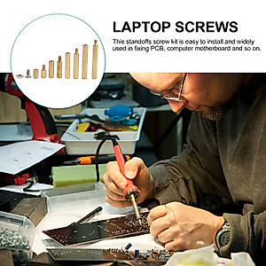 VILLCASE 120pcs Pcb Bracket Screws Laptop Stand for Desk Computer Holder for Laptop Ceiling Fan Screws Motherboard Screws Laptopstand Laptop Computer Replacement Parts Stud Iron Chassis M2